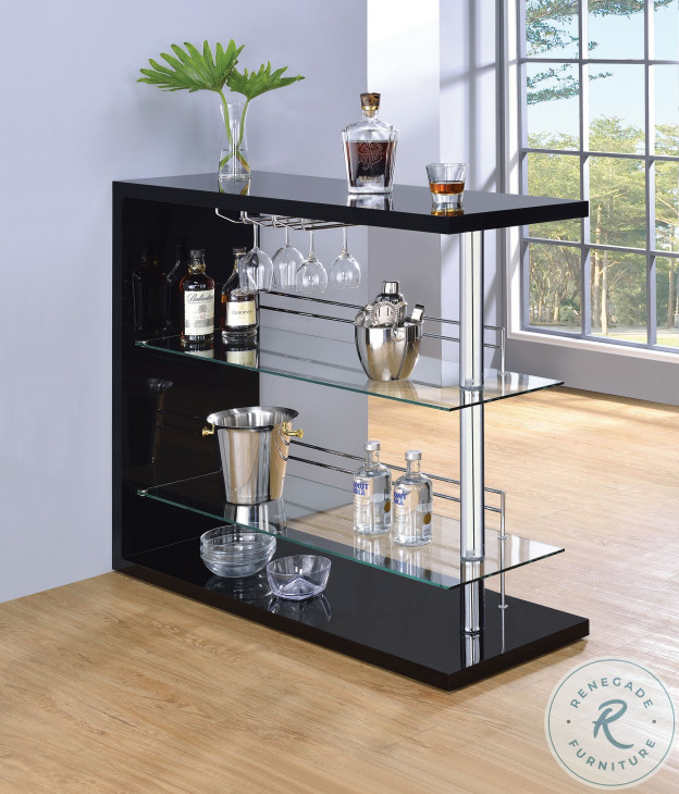 Black Bar Table 100165 from Coaster (100165) | Coleman Furniture