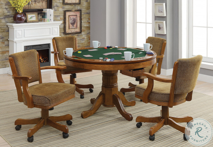 Mitchell Amber Game Table from Coaster (100951) | Coleman Furniture