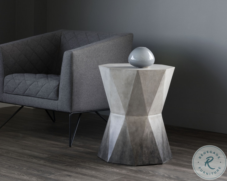 Prism Gray And Black End Table From Sunpan | Coleman Furniture