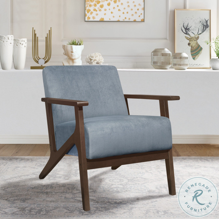 August Blue Gray Accent Chair from Homelegance | Coleman Furniture