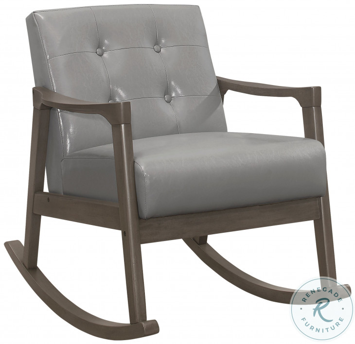 Auden Gray Rocking Chair From Homelegance | Coleman Furniture