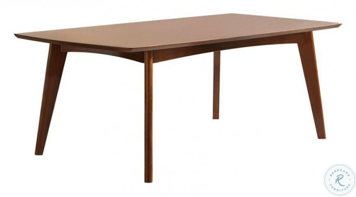 Malone Dark Walnut Rectangular Dining Table | HomeGalleryStores.com ...
