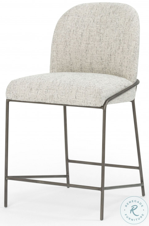 Astrud Lyon Pewter Counter Height Stool from Four Hands | Coleman Furniture