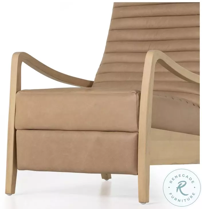 Chance Palermo Nude Leather Recliner from Four Hands Coleman Furniture