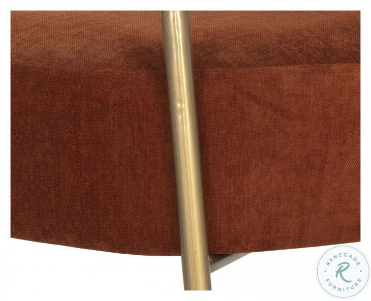 Mixt Danny Rust Fabric Maestro Lounge Chair From Sunpan | Coleman Furniture