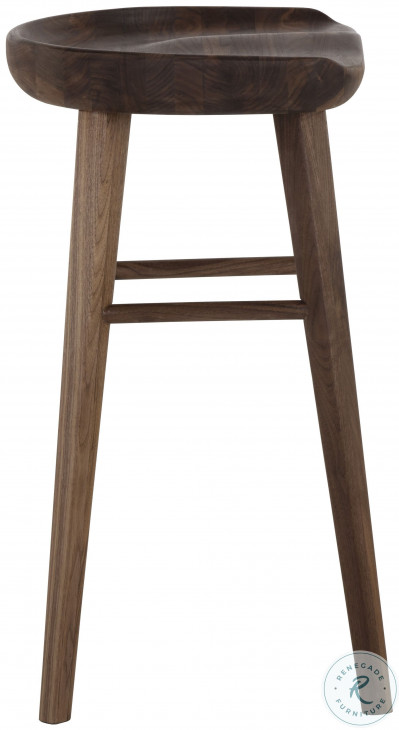 Dominic Brown Walnut Counter Height Stool From Sunpan | Coleman Furniture