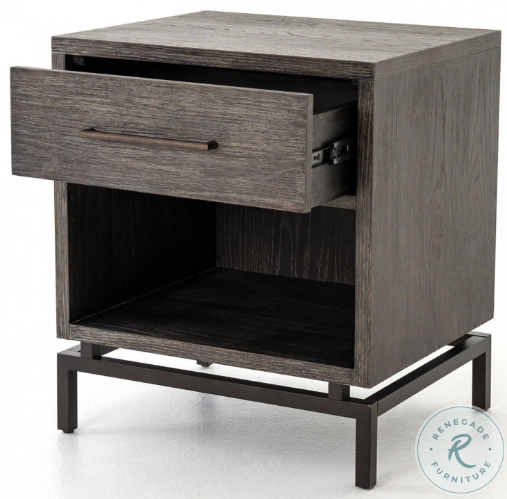 Greta Rustic Brass Nightstand from Four Hands | Coleman Furniture