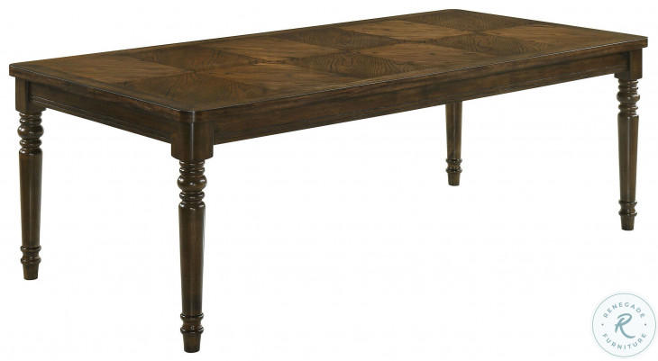 Willowbrook Chestnut Rectangular Wood Dining Table From Coaster Furniture | Coleman Furniture