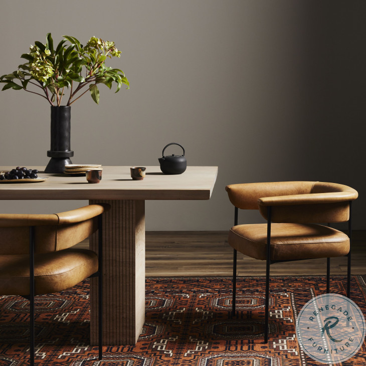 Carrie Chaps Saddle Leather Dining Chair from Four Hands | Coleman ...