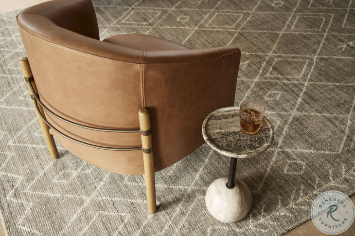 Enfield Palermo Cognac Leather Chair from Four Hands | Coleman Furniture