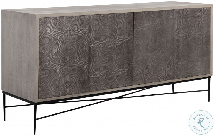 Algarve Gray And Black Sideboard