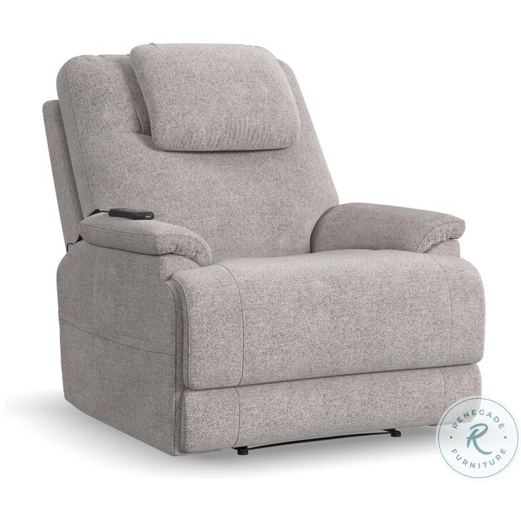 Zecliner Model 2 Petite Dove Fabric Lift Power Recliner From FlexSteel ...