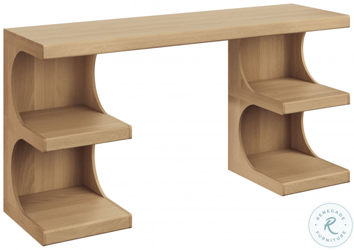 Catrine Natural Desk From Sunpan | Coleman Furniture