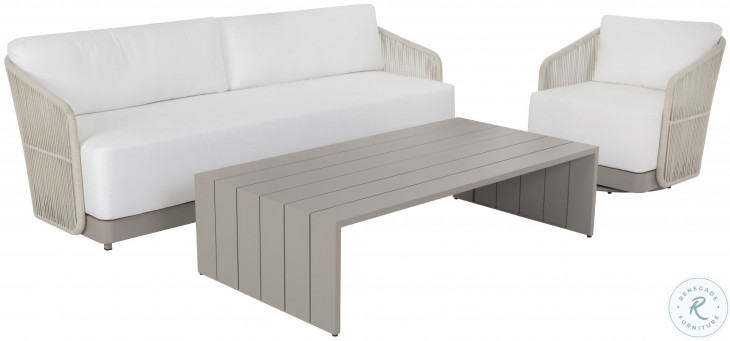 Verin Light Pewter And Greige Outdoor Coffee Table From Sunpan ...