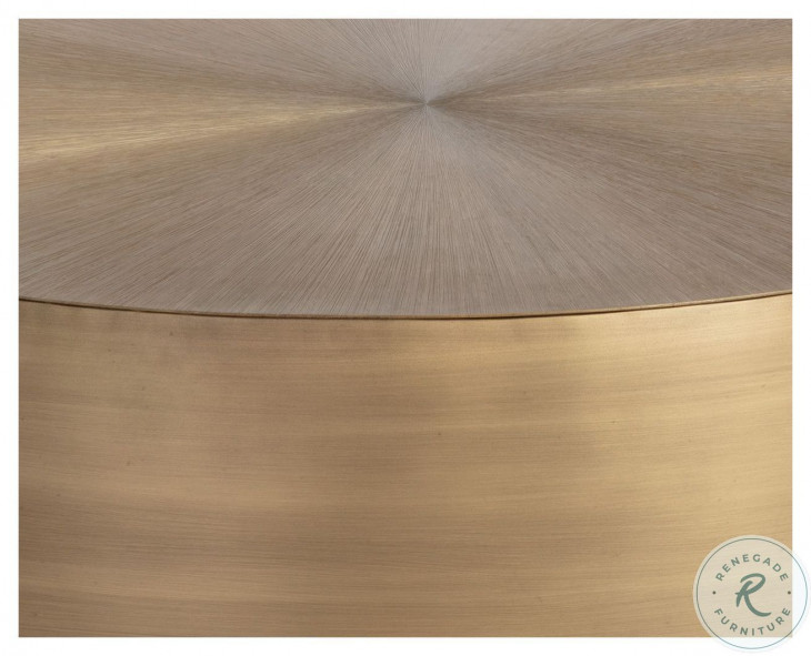 Creed Antique Gold Large Coffee Table From Sunpan | Coleman Furniture