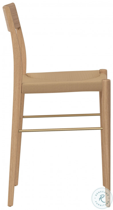 Bondi Natural And Light Wash Counter Height Stool From Sunpan | Coleman ...
