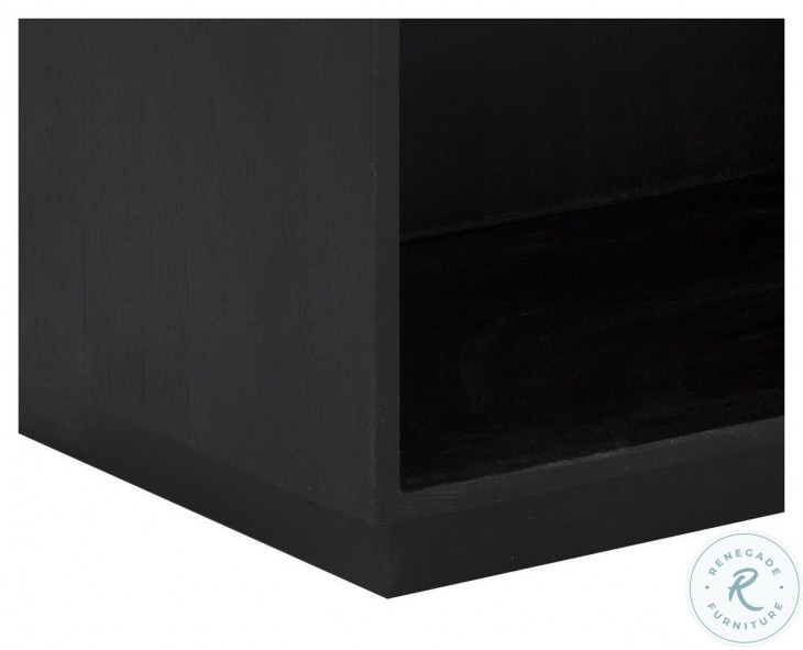 Algarve Matte Black And Gold Nightstand From Sunpan | Coleman Furniture