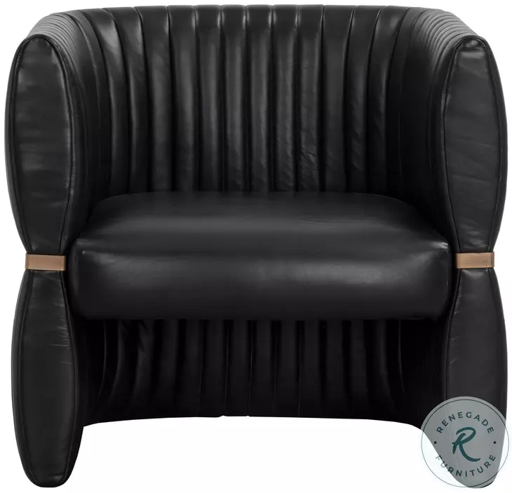 Tryor Vintage Black Night Lounge Chair From Sunpan | Coleman Furniture