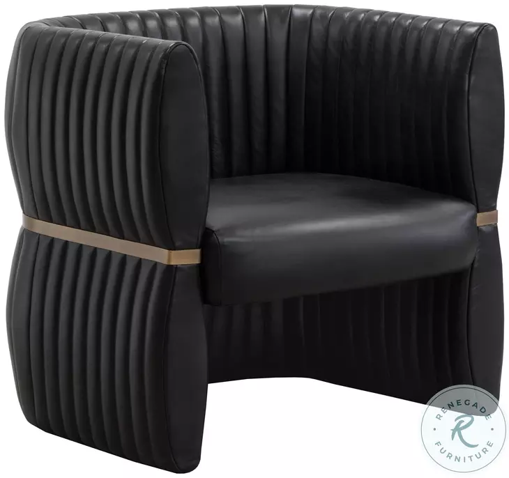 Tryor Vintage Black Night Lounge Chair From Sunpan | Coleman Furniture