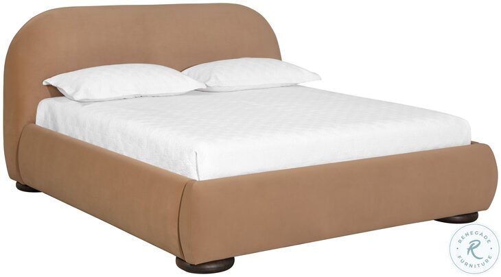 Selene Kona Camel King Upholstered Low Profile Bed From Artisan's Nook ...