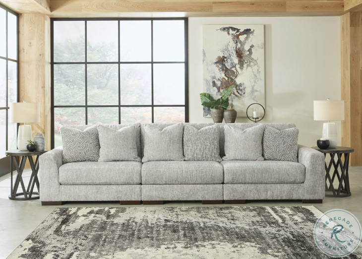 Regent Park Pewter Modular Sofa From Ashley Furniture | Coleman Furniture