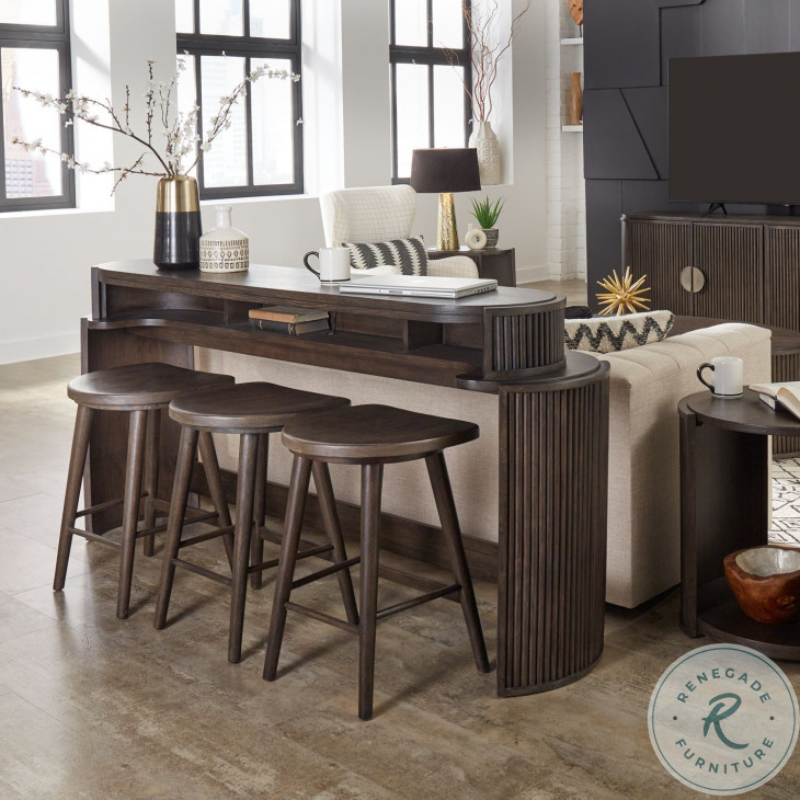 City View Coffee Bean Console Bar Table Set from Liberty Furniture ...