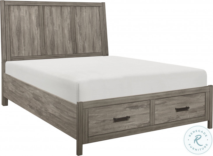Bainbridge Weathered Gray Platform Storage Bedroom Set from Homelegance ...