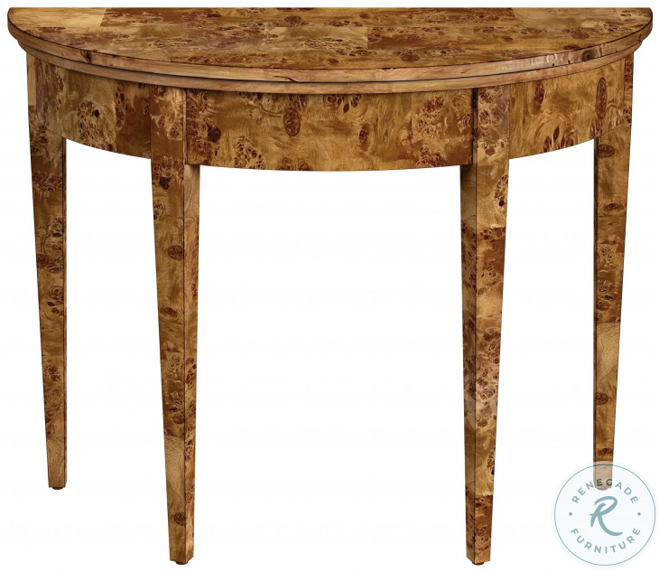 Hampton Traditional Burl Console Table From Butler | Coleman Furniture
