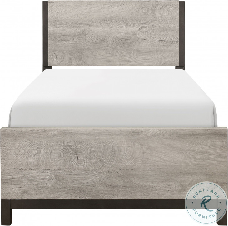 Zephyr Brown Twin Panel Bed From Homelegance | Coleman Furniture