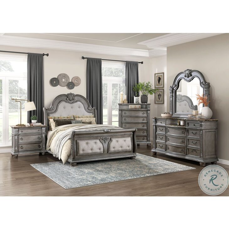 Arlington Gray Panel Bedroom Set from Homelegance | Coleman Furniture