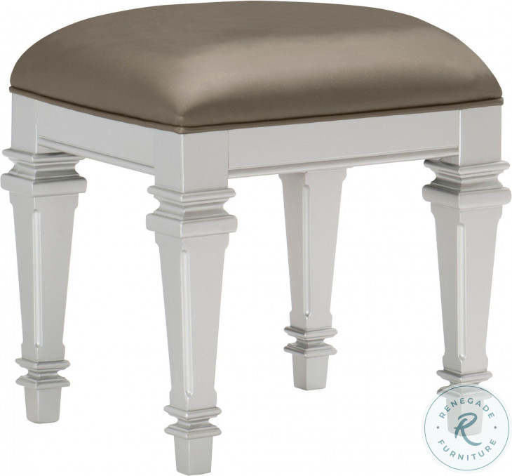 Avondale Silver Vanity Stool from Homelegance | Coleman Furniture