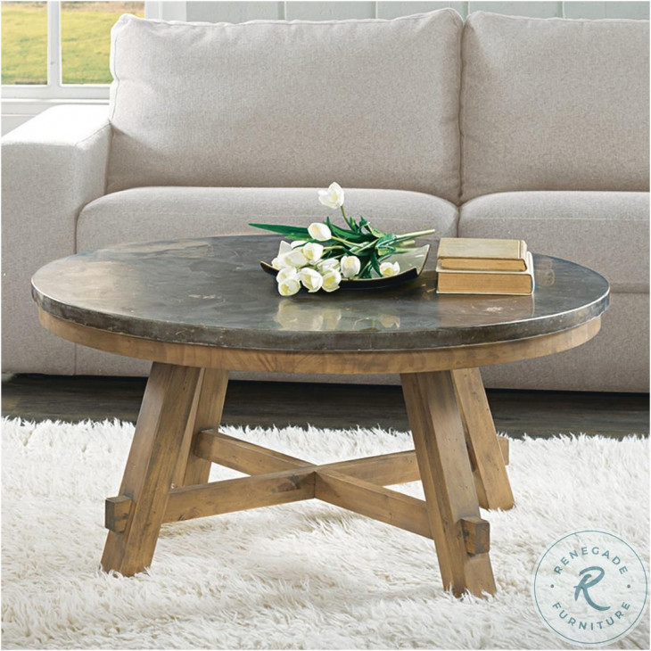 Weatherford Bluestone Round Cocktail Table from Riverside Furniture ...