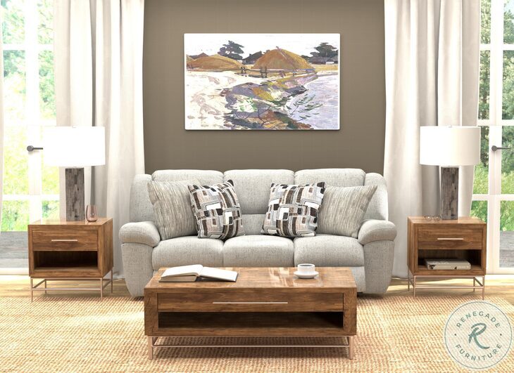 Trifecta Nature Reclining Sofa with Drop Down Table From Catnapper ...