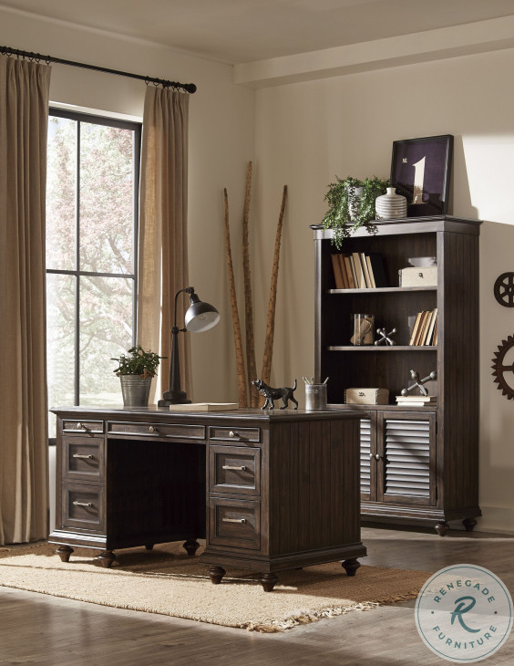 Cardano Dark Brown Bookcase from Homelegance | Coleman Furniture