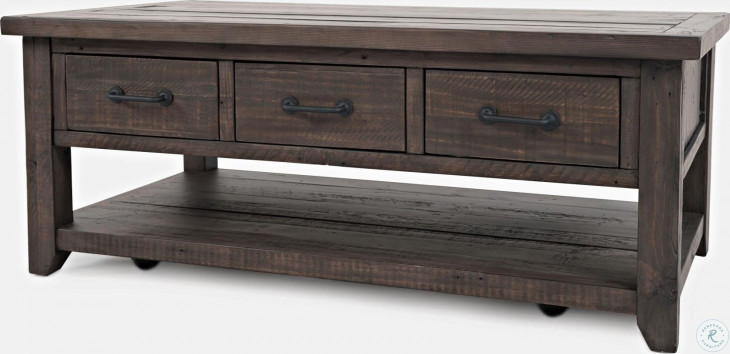 Madison County Barnwood Harris 3 Drawer Cocktail Table from Jofran ...