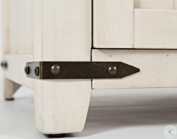 Madison County Vintage White 32" Barn Door Accent Cabinet from Jofran ...
