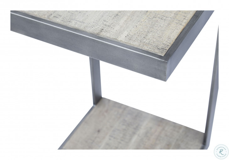 Global Archive Antique Grey C Shape Accent Table from Jofran | Coleman ...