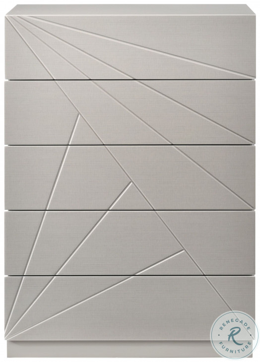 Florence White & Light Grey Lacquer Platform Bedroom Set ...