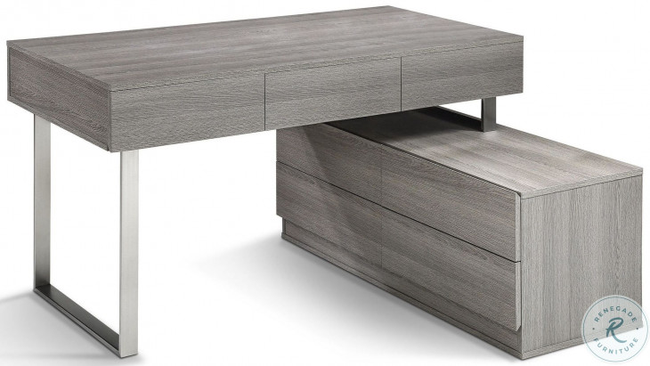 KD12 Matte Grey Office Desk from JNM | Coleman Furniture