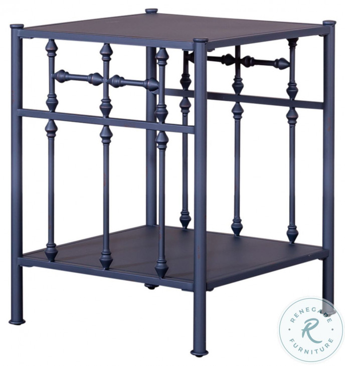 Vintage Series Navy Open Nightstand From Liberty | Coleman Furniture