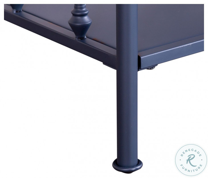 Vintage Series Navy Open Nightstand From Liberty | Coleman Furniture