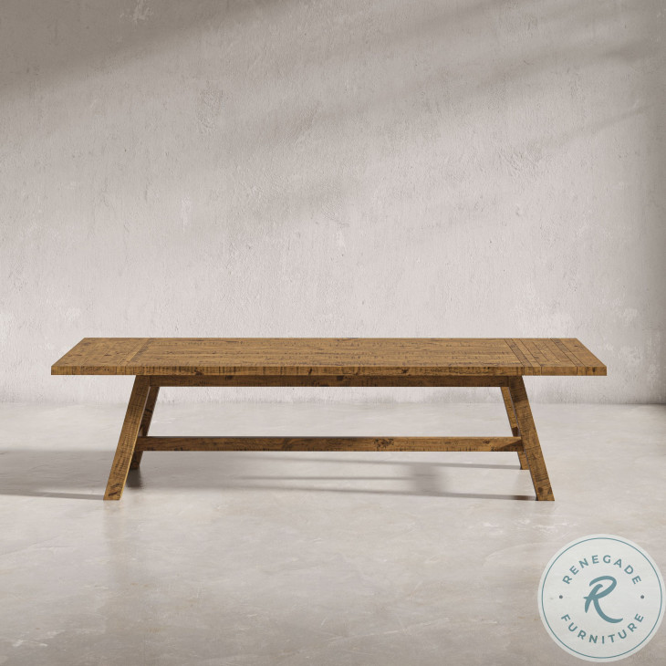 Telluride Gold Trestle Extendable Dining Table From Jofran | Coleman ...