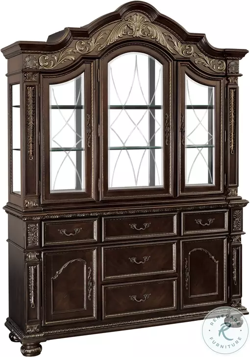 Catalonia Dark Cherry Buffet With Hutch