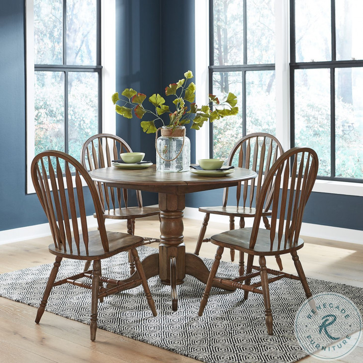 Carolina Crossing Antique Honey Drop Leaf Extendable Dining Table From ...