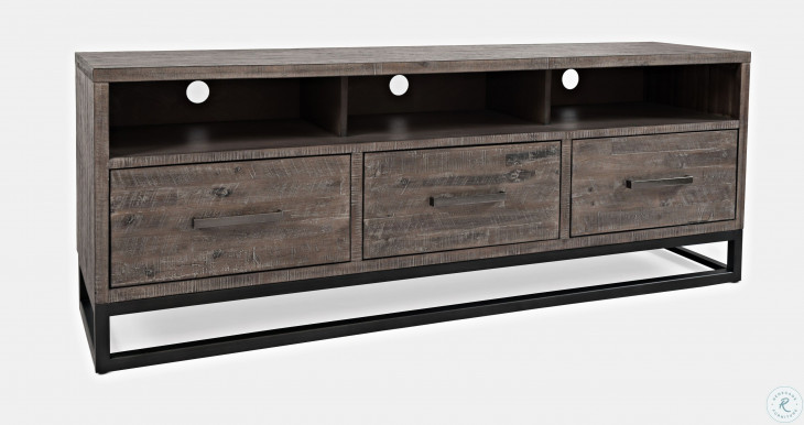 East Hampton Distressed Grey 70" Media Console from Jofran | Coleman ...