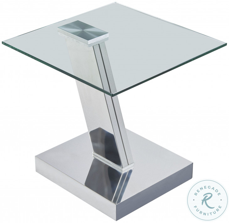 MC Houston Chrome End Table From JNM | Coleman Furniture