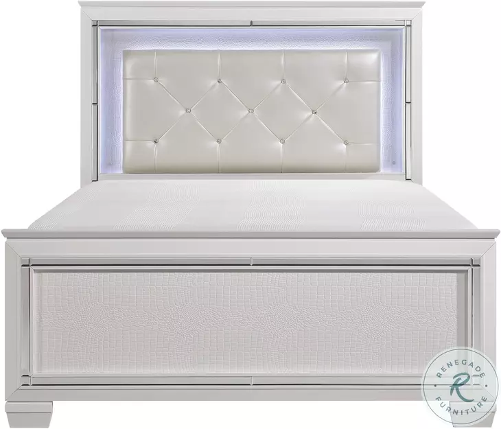 white panel bed full size
