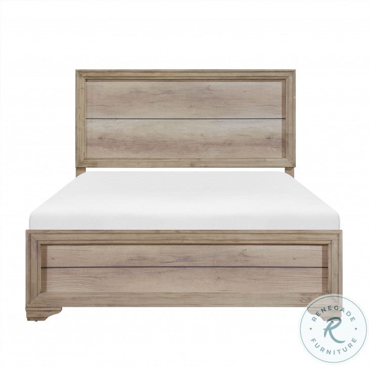 Lonan Rustic Queen Panel Bed from Homelegance | Coleman Furniture