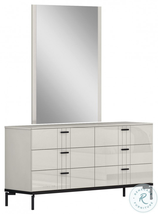 Bella Gray Lacquer Dresser From JNM | Coleman Furniture