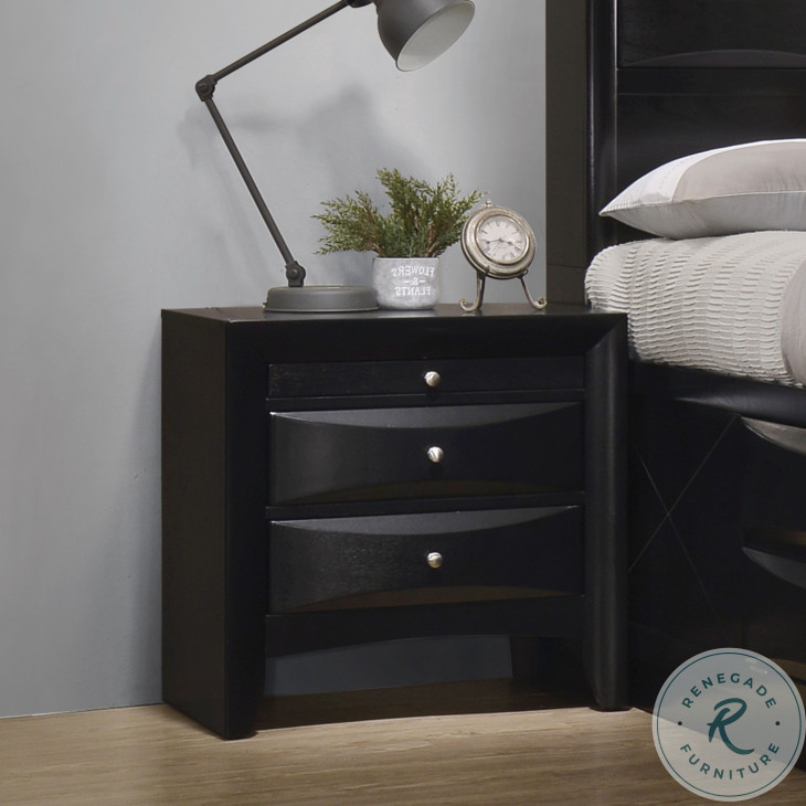 Briana Black Nightstand from Coaster (200702) | Coleman Furniture